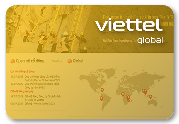 Viettel Global website development project