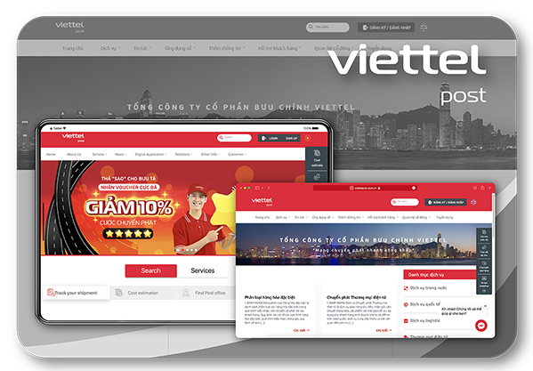 Viettel post website development project